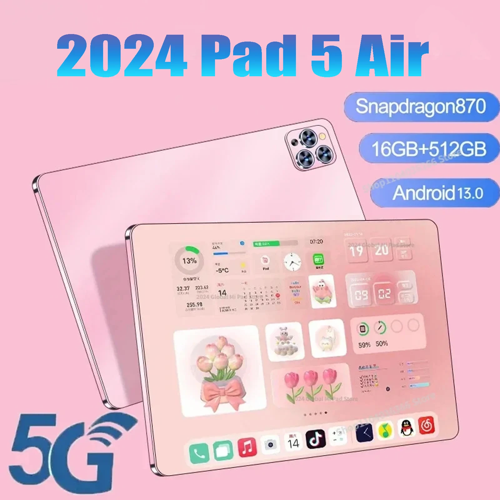 2024-Original-Tablet-Pad-5-Air-Pro-11Inch-X95-16GB-1TB-Tablet-Android ...