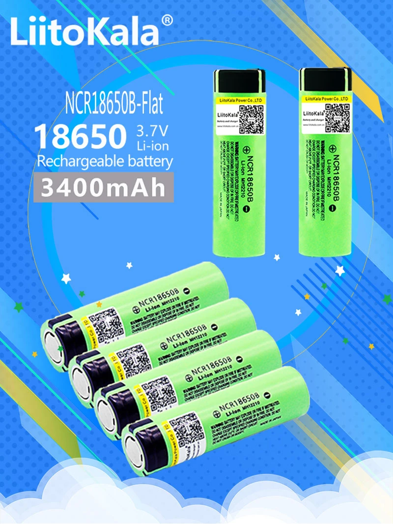 18650 Battery 3400mah 3.7v Ncr18650b Rechargeable - New Original Ncr18650b 34b - Aliexpress