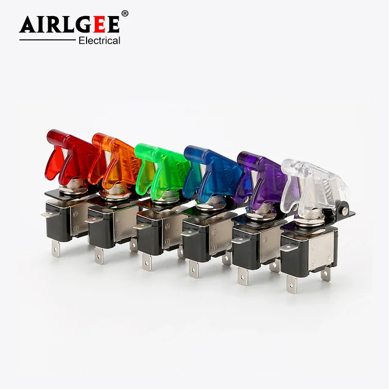 2Pcs-ASW-07D-12V-20A-Car-Boat-Truck-Illuminated-LED-Toggle-Switch ...