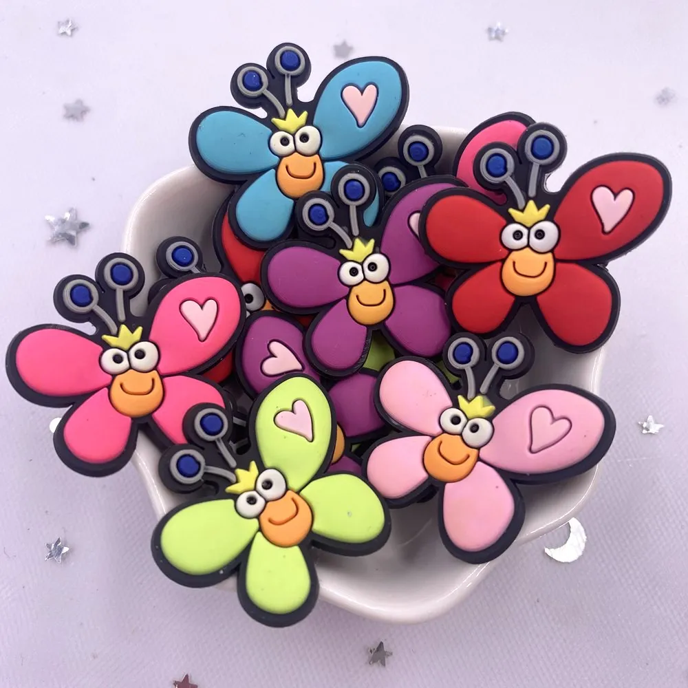 Colorful-Lovely-PVC-Cartoon-Butterfly-Flatback-Soft-Glue-Miniature ...