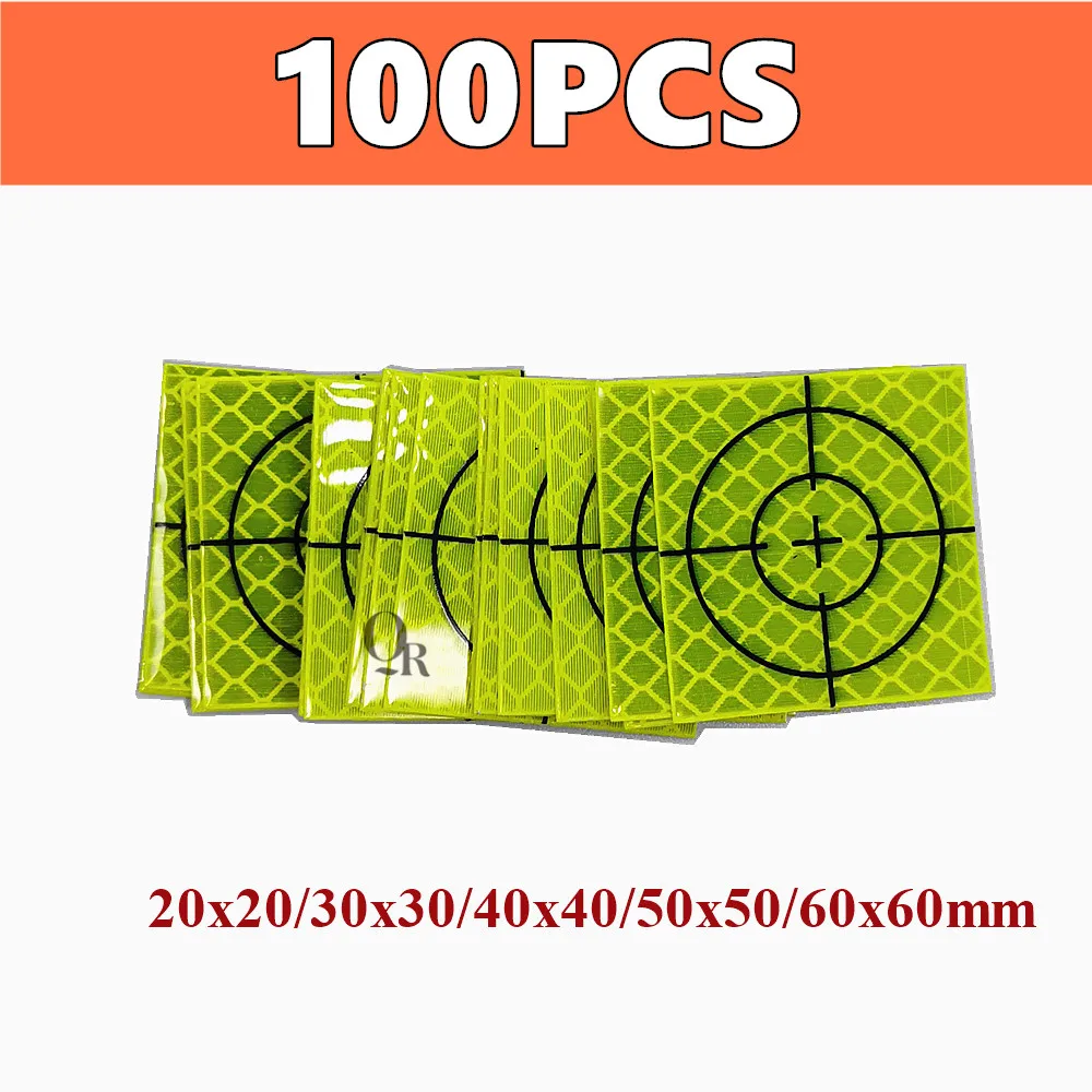 100pcs-Reflector-Sheet-For-Total-Station-Survey-Geography-Fluorescent ...