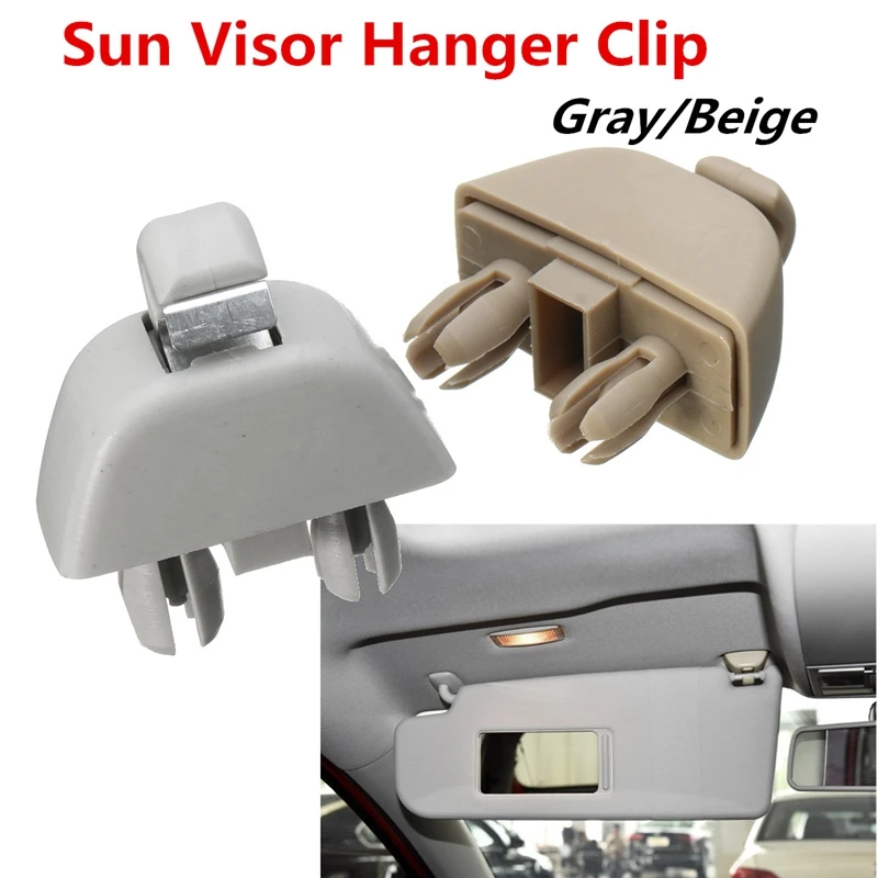 1x Sun Visor Hanger Clip Hook Holder For Vw Passat B7 Polo For Skoda ...