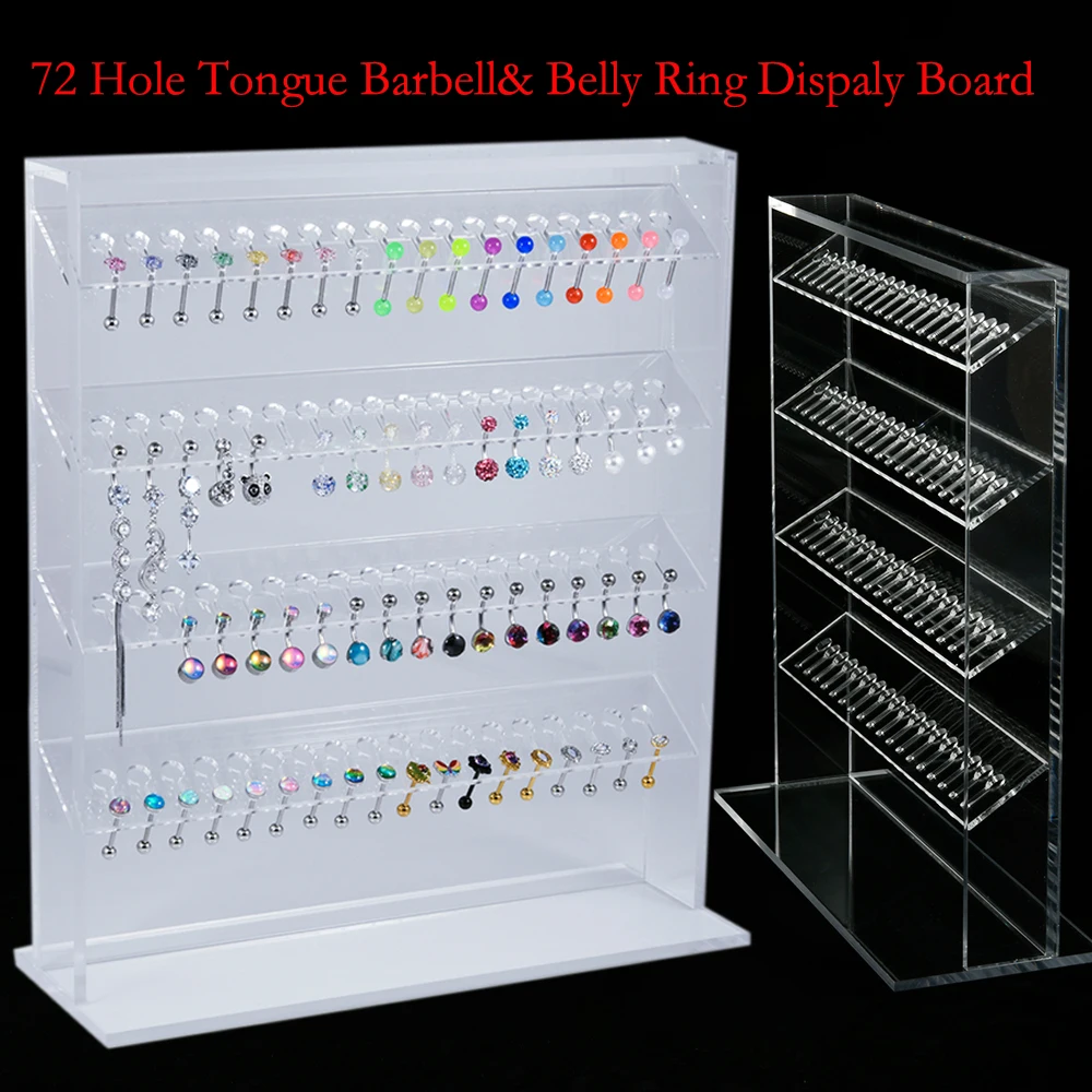 1PC-Clear-Acrylic-72-Holes-Navel-Ring-Tongue-Barbell-Display-For ...