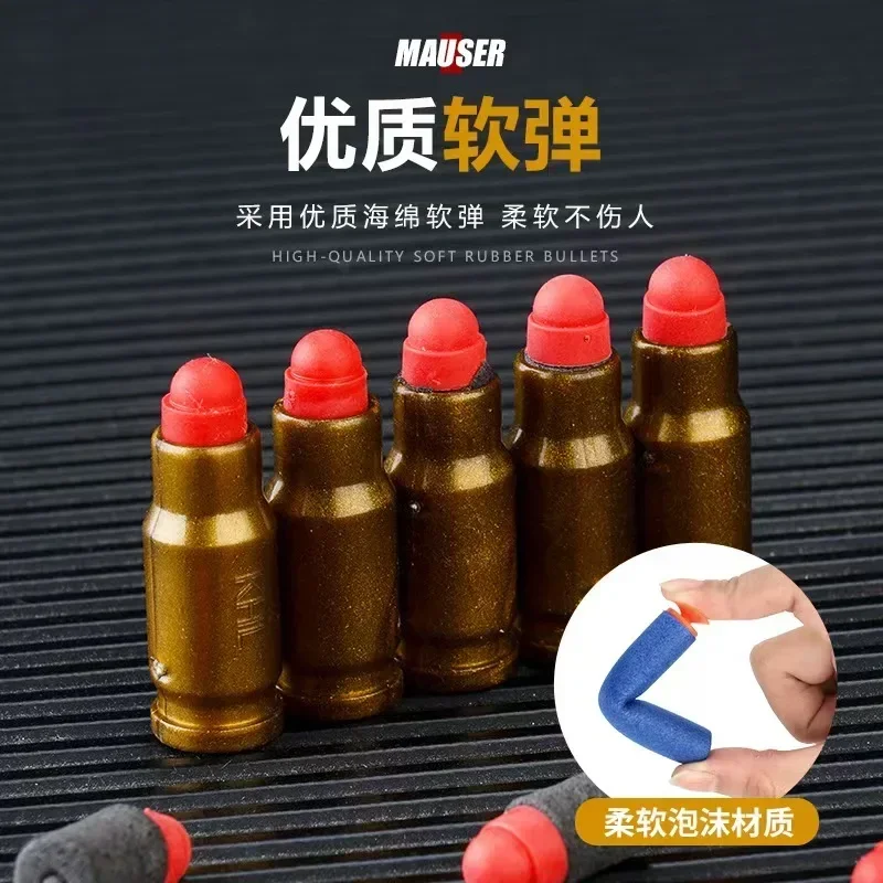 100 Soft Foam Bullets + 32 Shells For Toy Gun Colt Pistol Shooting ...