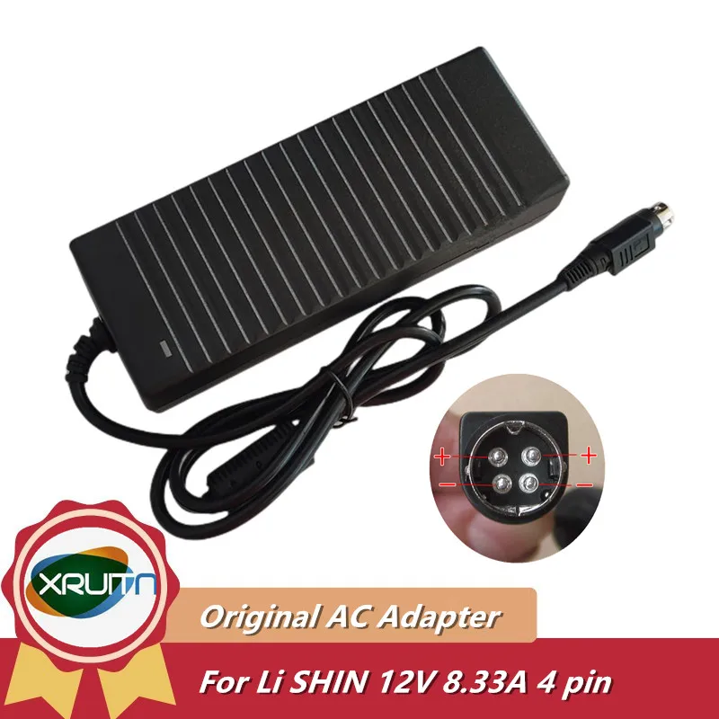 0227B12100 Genuine LI SHIN 12V 8.33A 100W 4-PIN EA11001E-120 AC Power ...