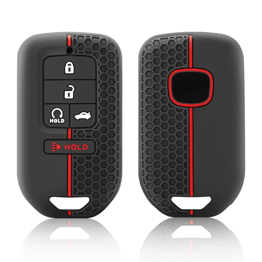 Silicone-Car-Remote-Key-Case-Cover-For-Honda-CRV-CR-V-Fit-Civic-Accord ...