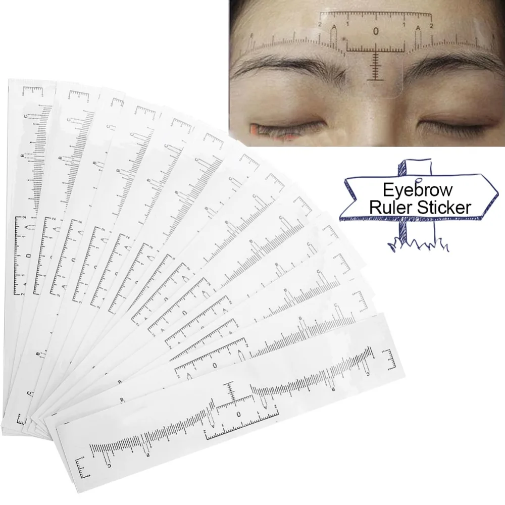 50Pcs-Disposable-Eyebrow-Ruler-Sticker-Eyebrow-Shaping-Tools-For-Makeup ...