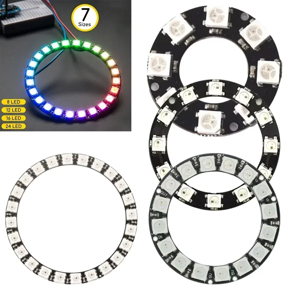 5V-LEDs-Ring-Individual-Addressable-RGB-LED-NeoPixel-Ring-For-WS2812 ...