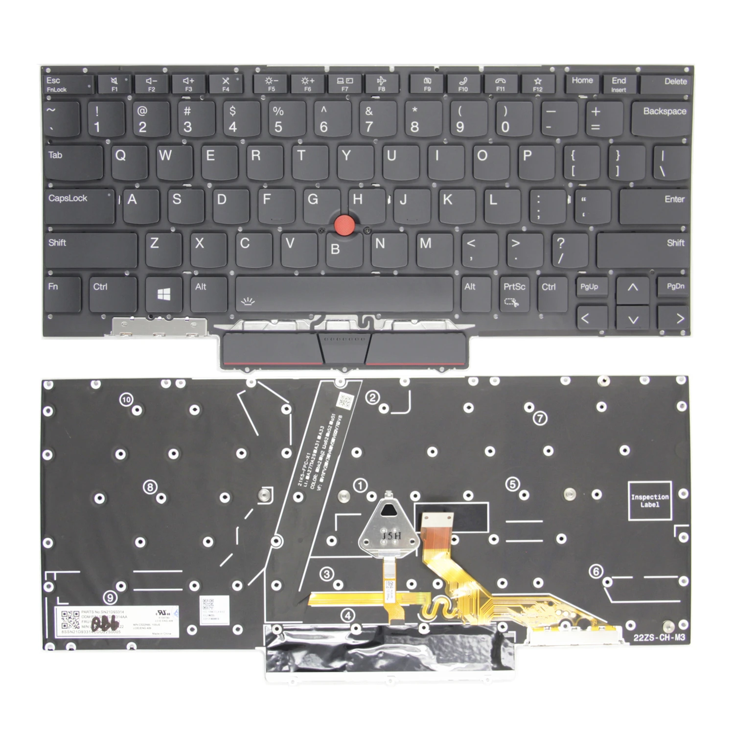 100%New US For ThinkPad Lenovo X1 nano gen1 X1 nano gen2 X1 nano gen3 ...