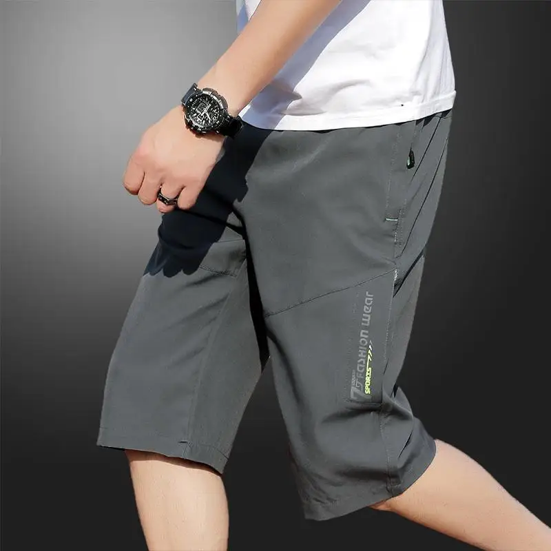 Men-s-Summer-New-Thin-Ice-Silk-Shorts-Letter-Printing-Loose-Elastic ...