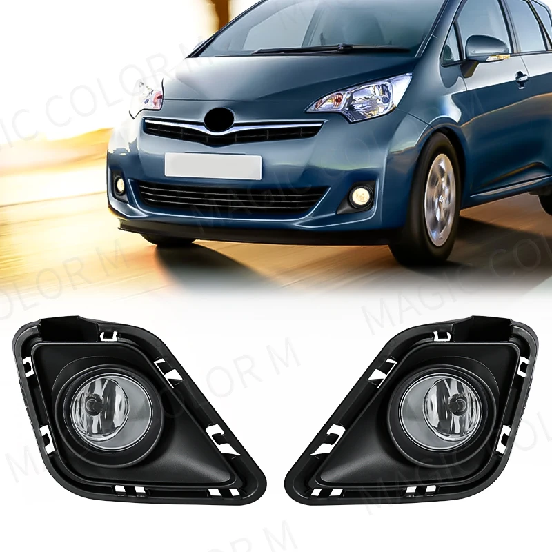 For-Toyota-Ractis-2010-2011-2012-2013-2014-LED-Fog-Lamps-DRL-Daytime ...