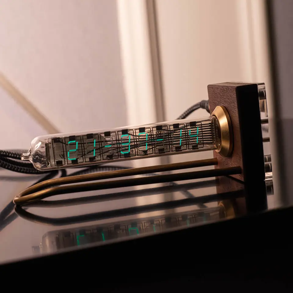 Cyberpunk Accessories Imitation Nixie Tube Clock - IV18 Fluorescent ...