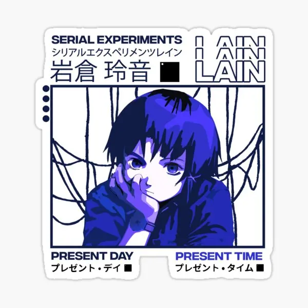 Serial-Experiments-Lain-5PCS-Stickers-for-Decorations-Car-Art-Cute-Wall ...