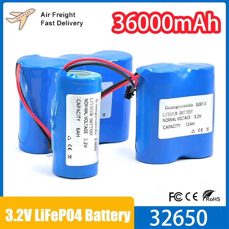 Original 32650 Battery Pack 3.2V LiFePO4 Battery Lithium Iron Phosphate ...