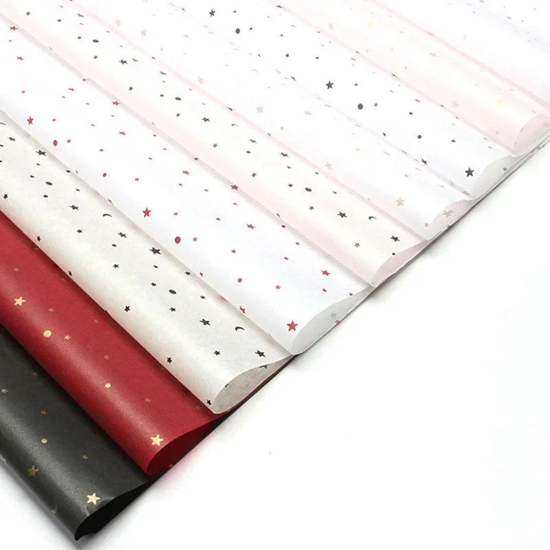 5Pcs-Set-50-70cm-Star-Moon-Wrapping-Paper-Bouquet-Gift-Box-Packing-Gift ...