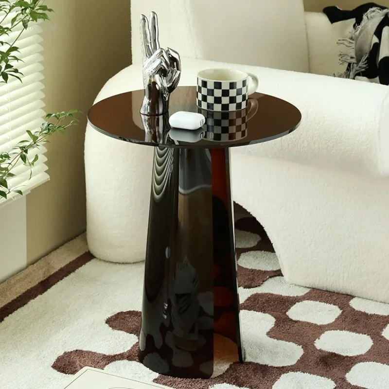 Italian-Light-Luxury-Acrylic-Coffee-Table-for-Balcony-Round-Creative ...