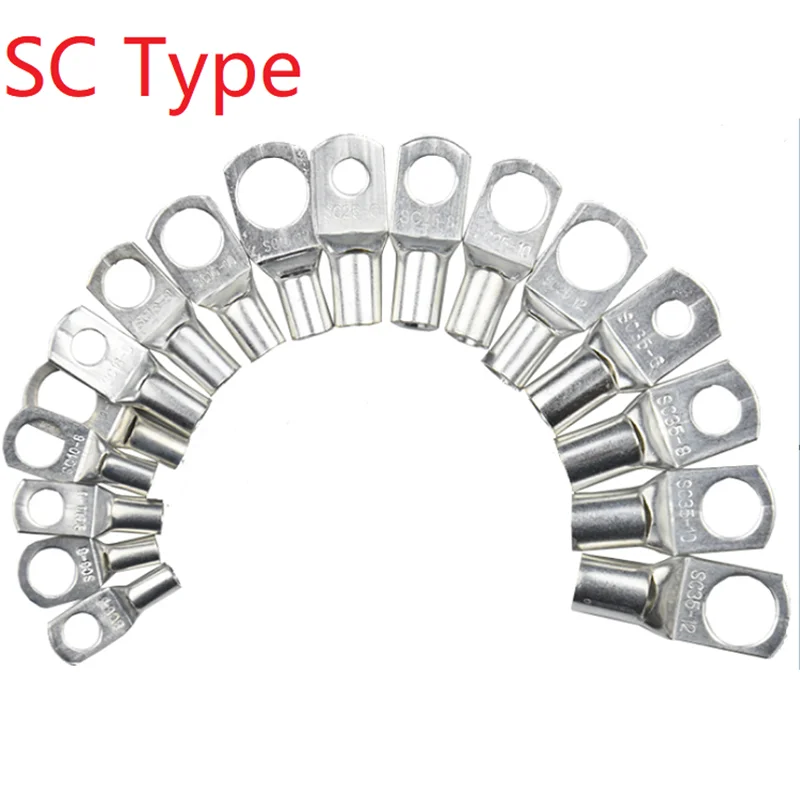 5Pcs SC Type Wire Nose Terminal SC6 SC10 SC16 SC25 SC35 SC50 SC70 SC95 ...