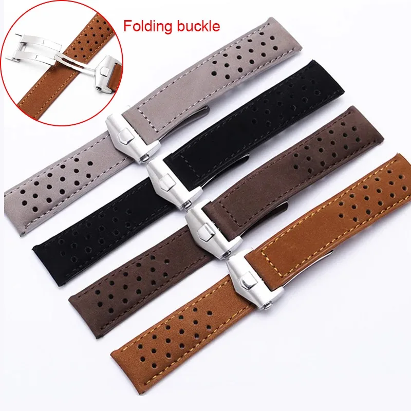 Correa-de-cuero-genuino-para-reloj-Tag-Heuer-Carrera-Monaco-Series ...