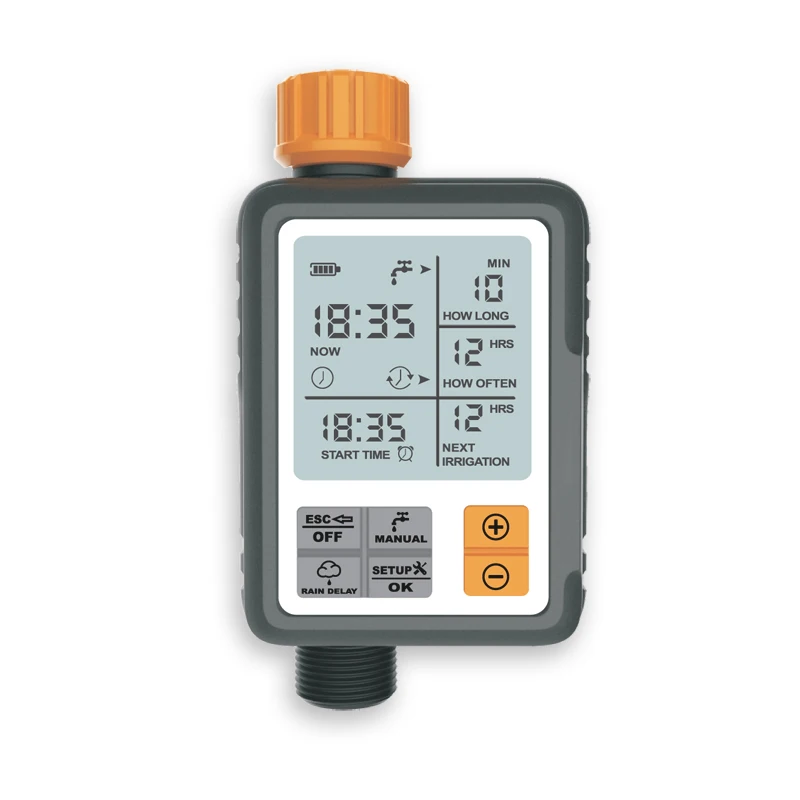 Digital Water Timer para irrigação ao ar livre, temperatura automática ...