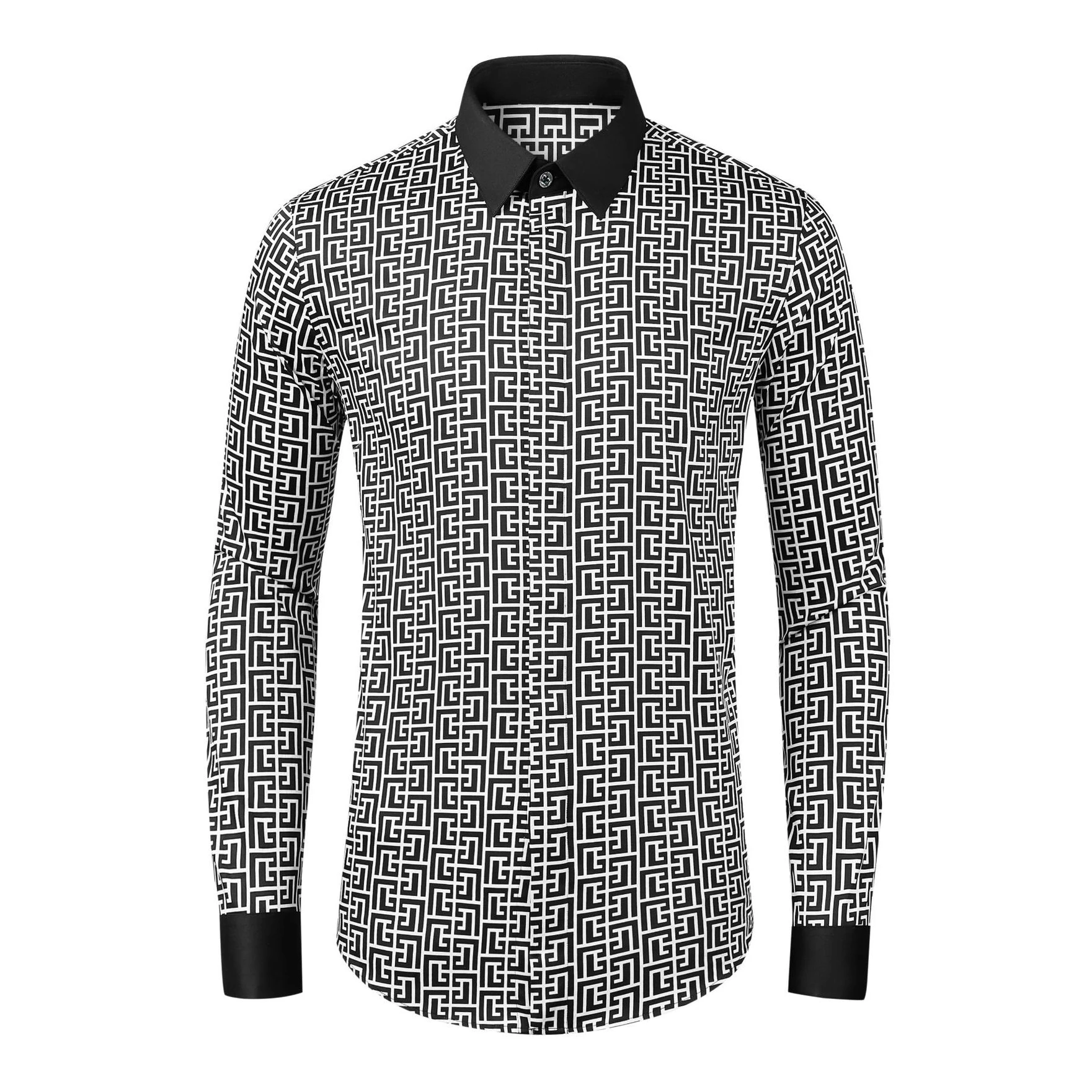 Brand-Printed-Men-s-Shirt-Fashion-Long-Sleeve-Casual-Shirts-High-End ...