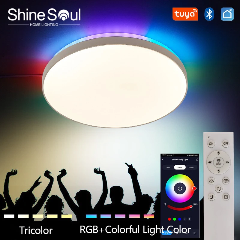 TUYA-Intelligent-Ceiling-Light-Led-RGB-Backlit-Colorful-Illumination ...