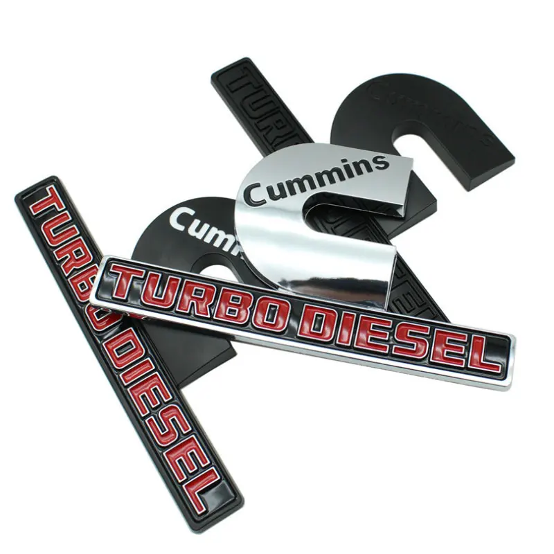 Cummins Tubro Diesel Badge Car Stickers For Dodge Pickup Ram 1500 2500 ...