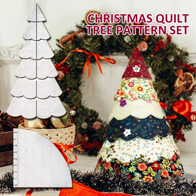 Handmade Christmas Tree Quilting Templates Set Multifunctional DIY ...