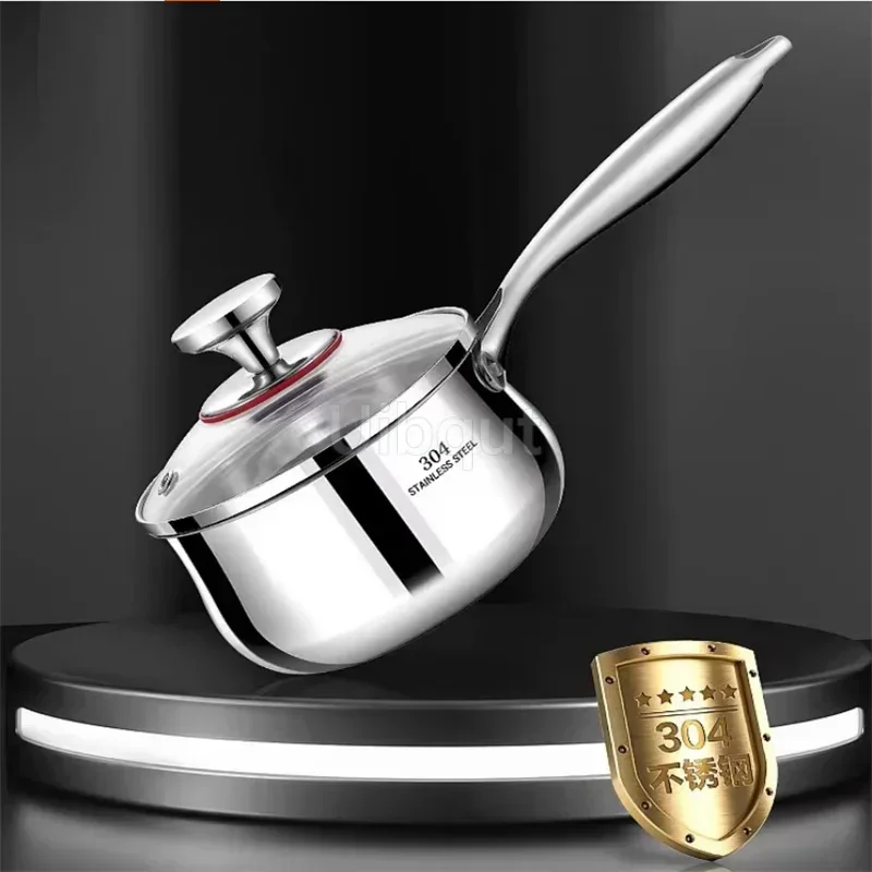 304 Stainless Steel pot Double Bottom Soup Pot Nonmagnetic Cooking ...