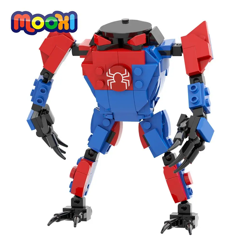 MOOXI Movie Mecha 230Pcs MOC Bricks Spider robot Warframe Action Figure ...