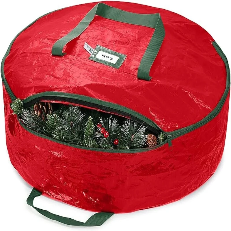 2pcs Christmas wreath storage bag, holiday storage bag, portable ...