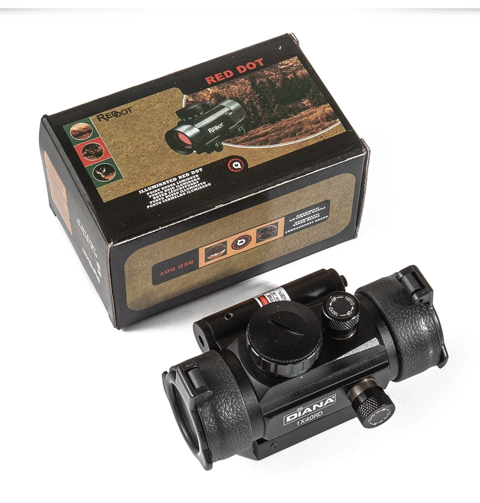 DIANA 1x40 Red Dot With Red Laser Green Red Dot Sight Scope Corss Sight ...