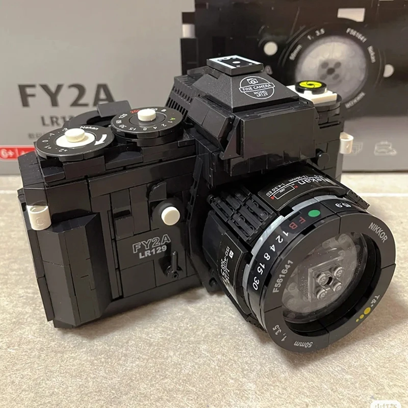 3D Model DIY Mini Blocks Bricks Building Digital SLR Camera Black ...