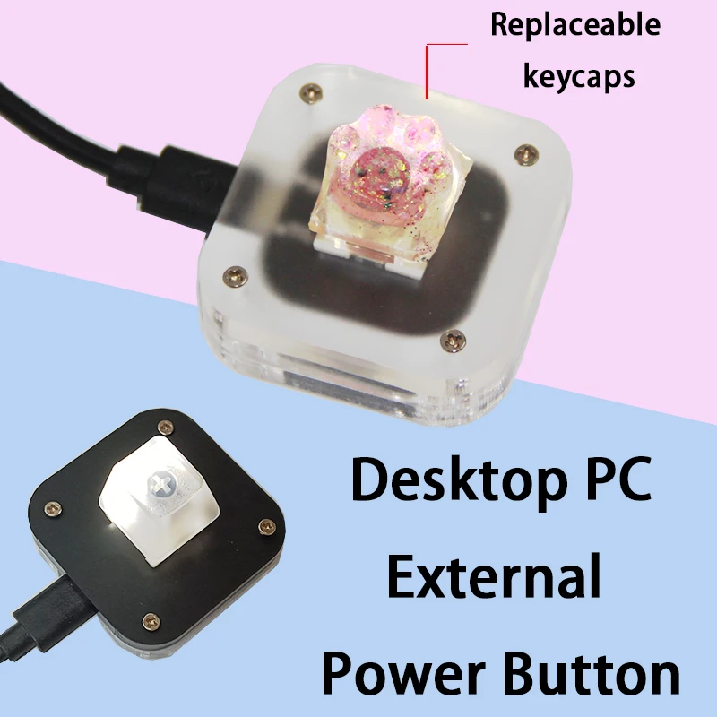 External Power Button Computer | Desktop Pc Power Switch Button ...