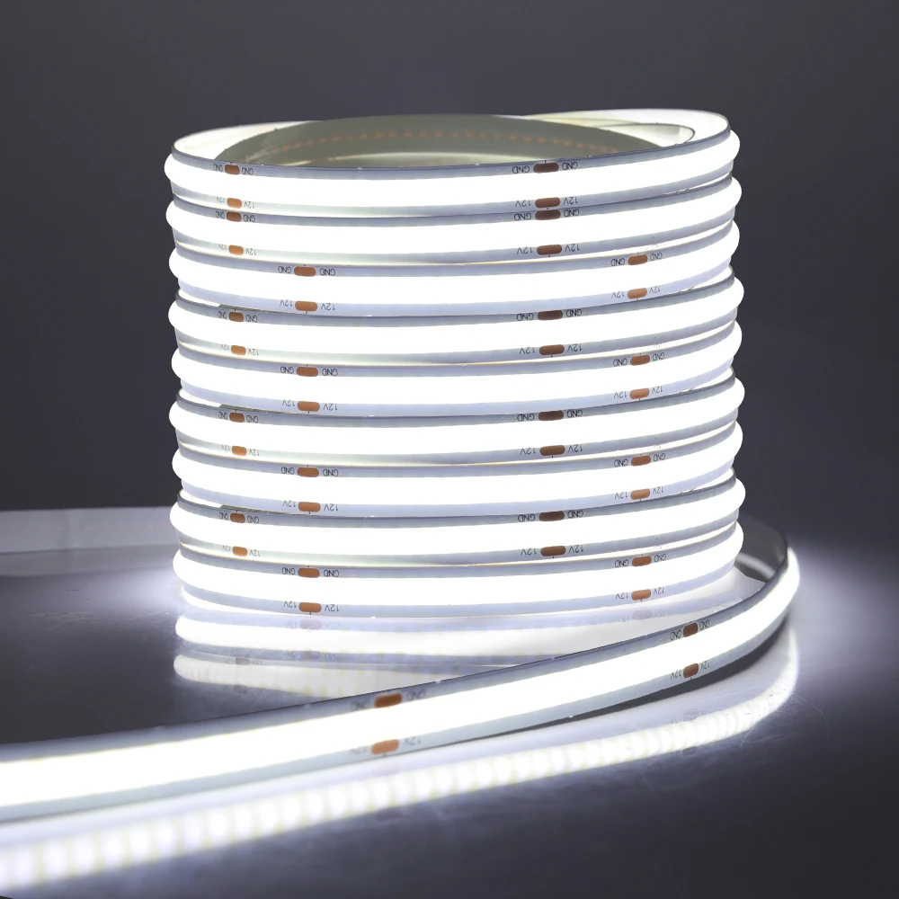 COB-LED-Strip-12V-24V-High-Density-Flexible-LED-Light-Bar-3000K-4000K ...