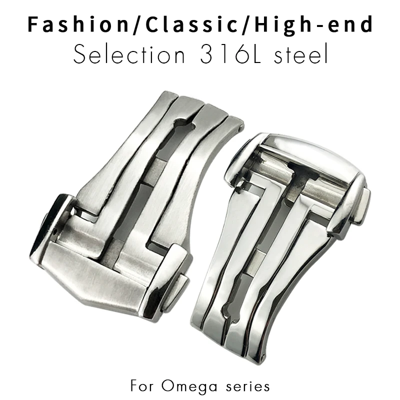 16mm 18mm 20mm Black Rose Gold Deployment Watch Buckle For Omega ...