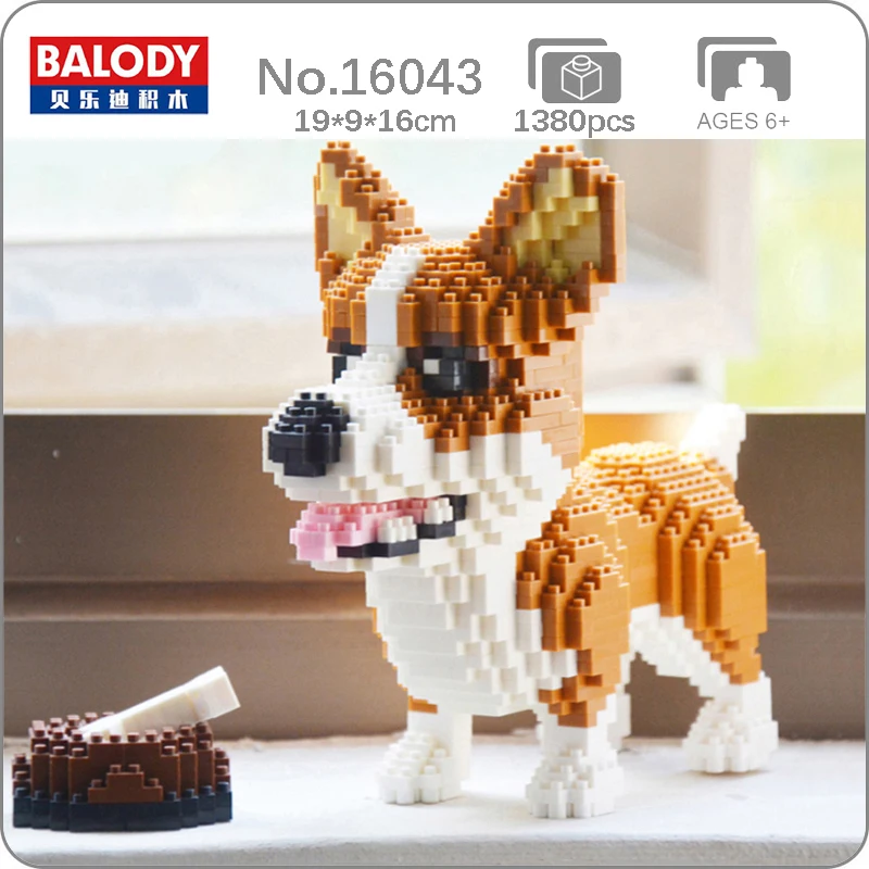 Diamond Block Building Dog | Diamond Blocks Bricks | Building Block ...