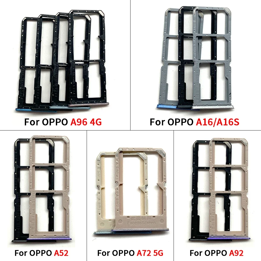 NEW For OPPO A16 A16S A52 A54S A72 5G A92 A96 4G SIM Card Holder Tray ...