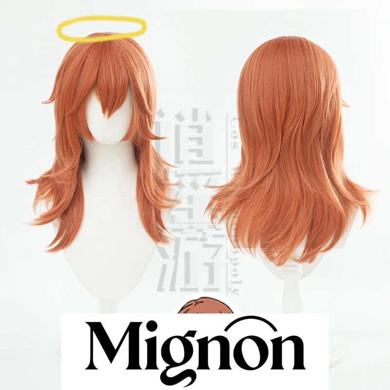 Chainsaw Man Angel Devil Cosplay Wig Layered Flipped Up Special Orange ...