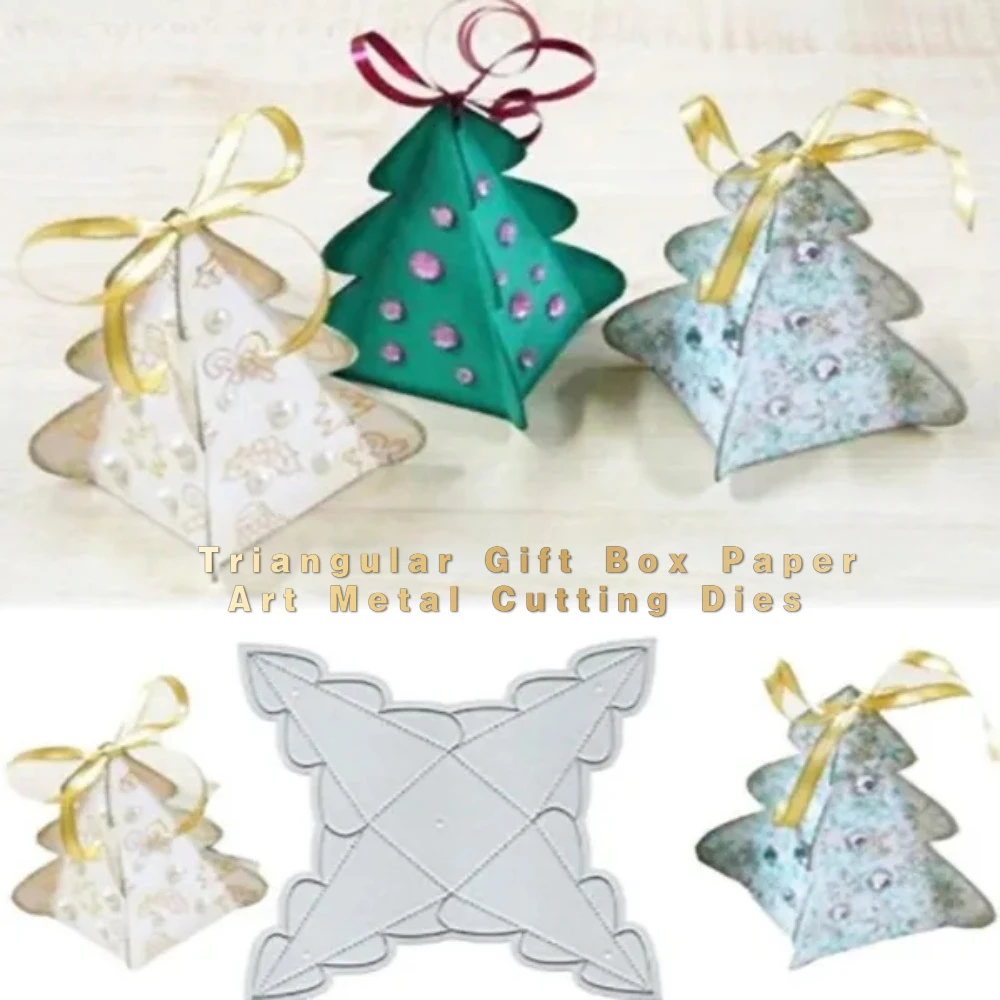 Triangular-Gift-Box-Paper-Art-Metal-Cutting-Dies-Craft-Embossing-Stamps ...