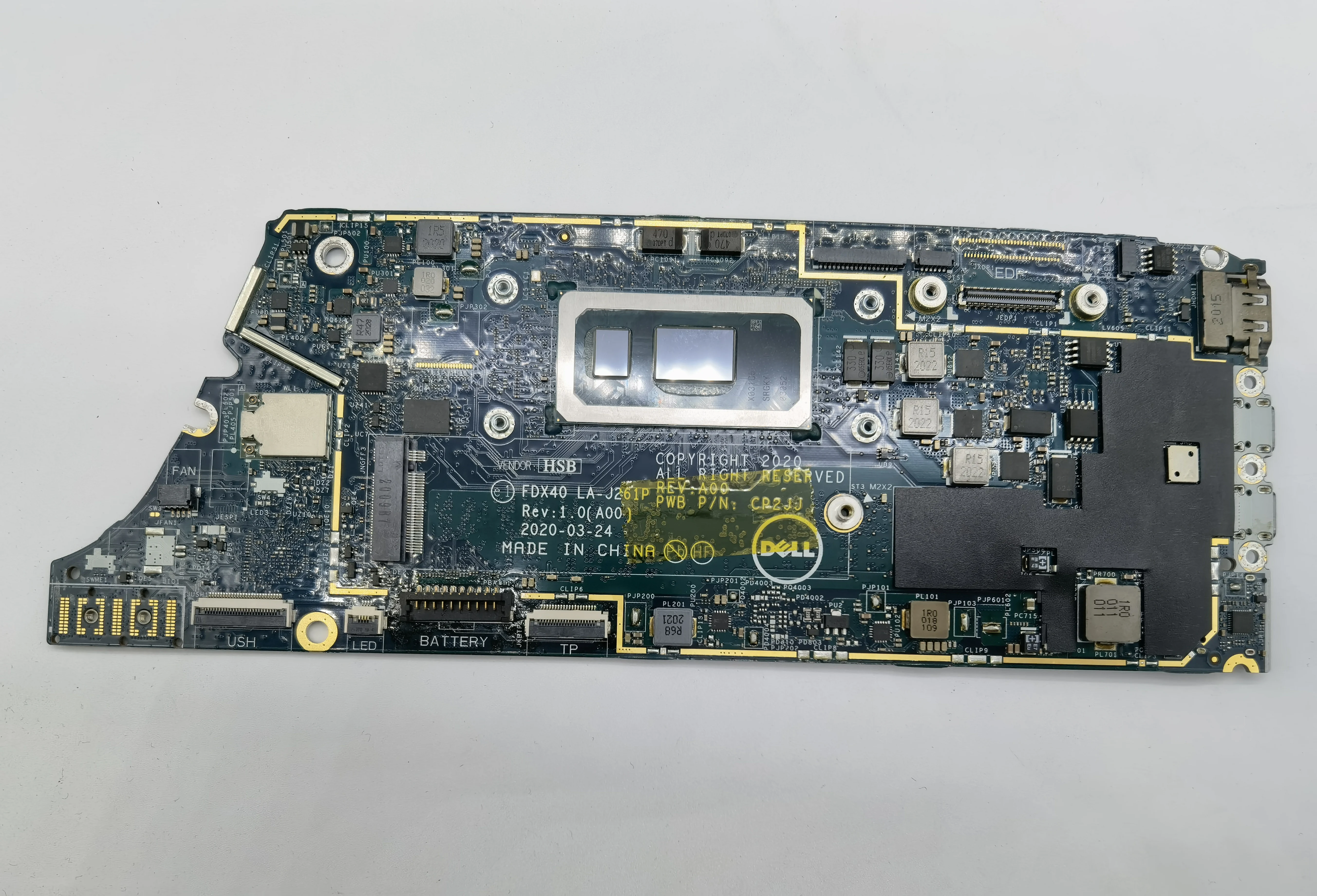 For-Dell-Latitude-7310-7410-Laptop-Mainboard-LA-J261P-0GYV1X-0XF8WR ...