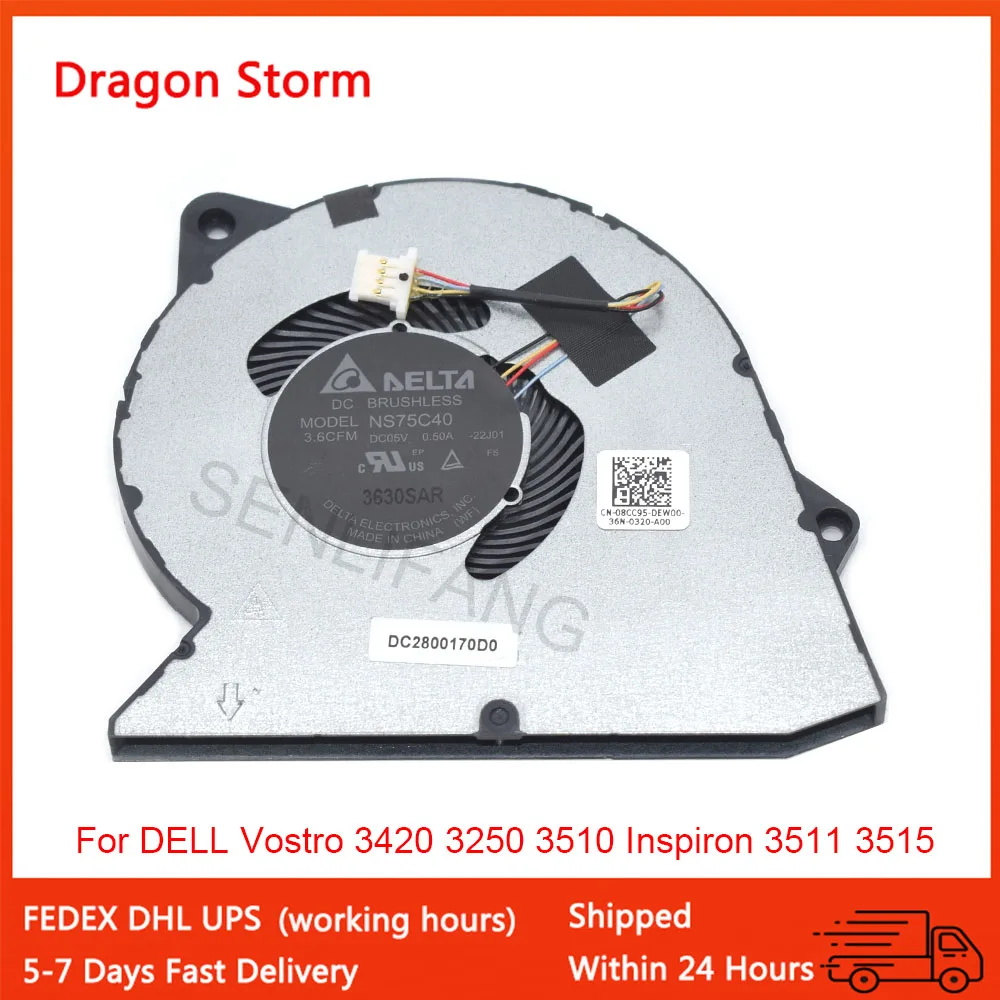 New CPU Fan For DELL Vostro 3420 3250 3510 Inspiron 3511 3515 0RFF51 ...