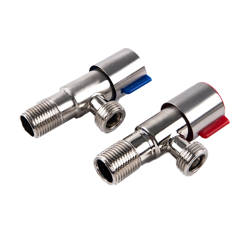 304-Stainless-Steel-Triangle-Valve-Hot-And-Cold-Water-Stop-Valve-Copper ...