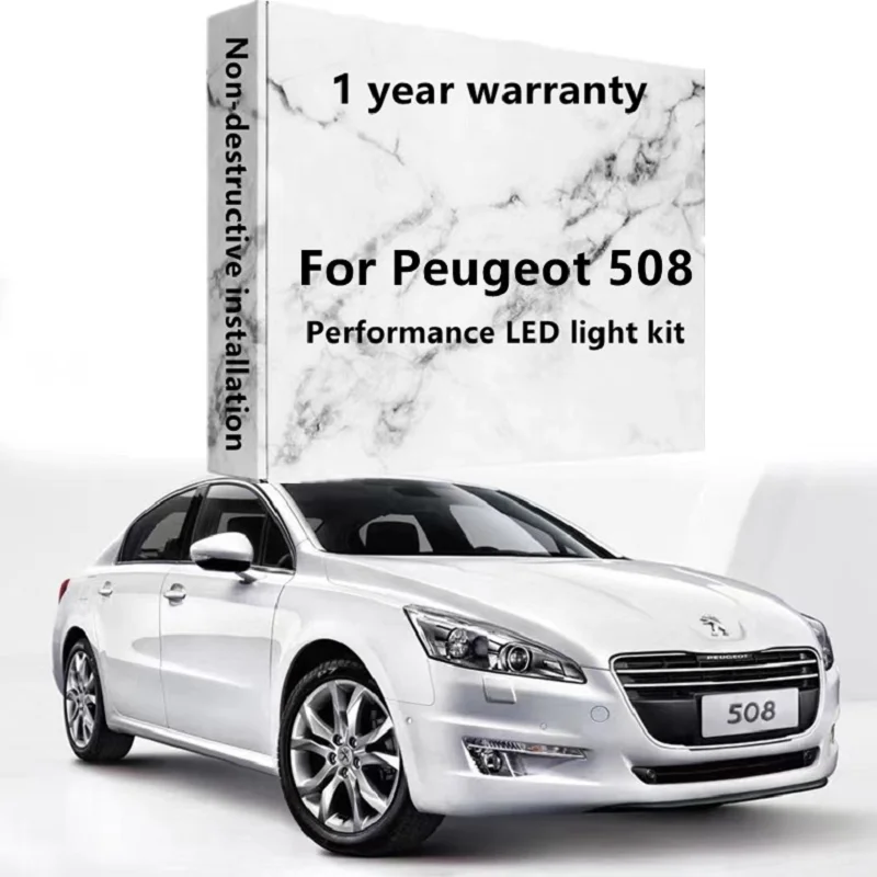 For-Peugeot-508-2011-2012-2013-2014-2015-2016-LED-Interior-Light-Bulb ...