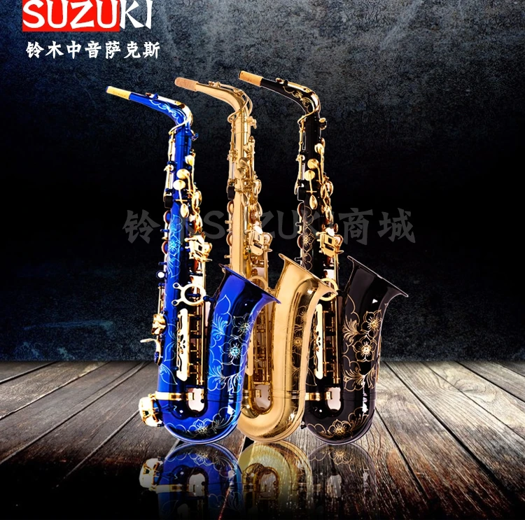 Saxof-n-Alto-japon-s-Suzuki-instrumento-Musical-negro-mate-de-alta ...