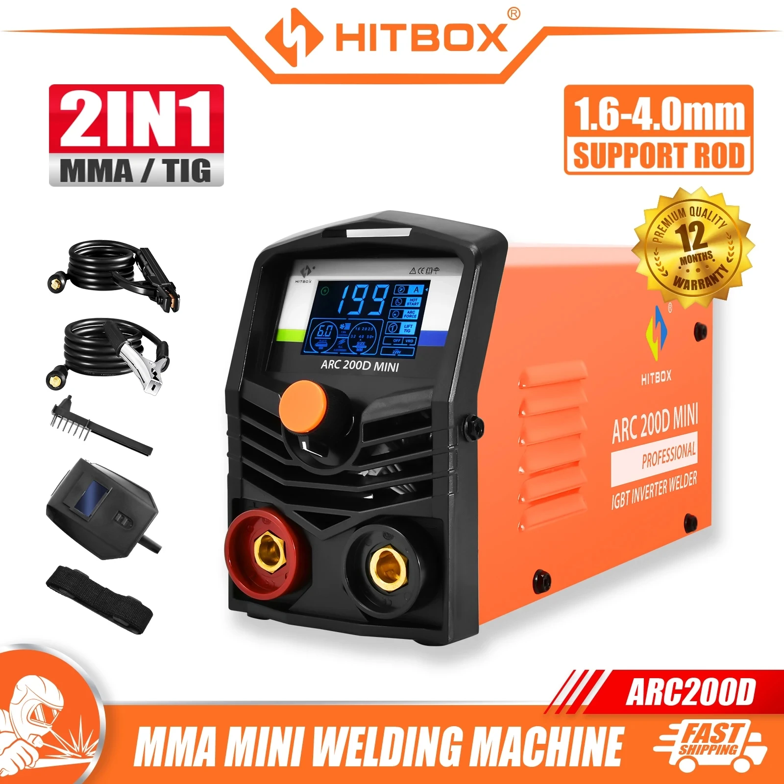 HITBOX-Machine-Souder-ARC200D-2-en-1-avec-Coque-Soudeur-Domestique ...