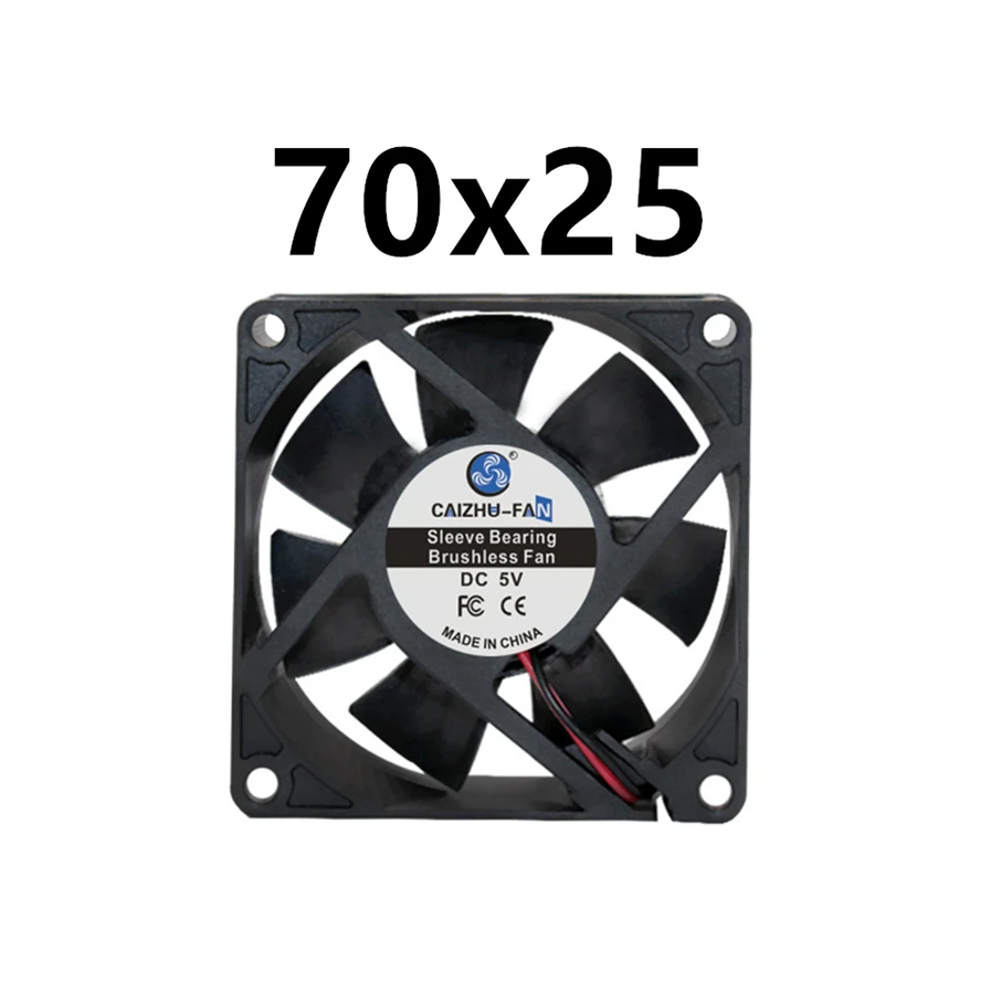 DC5V-12V-24V-3Wires-7025-70MM-70-70-25MM-Computer-Case-Fan-CPU-Cooling ...