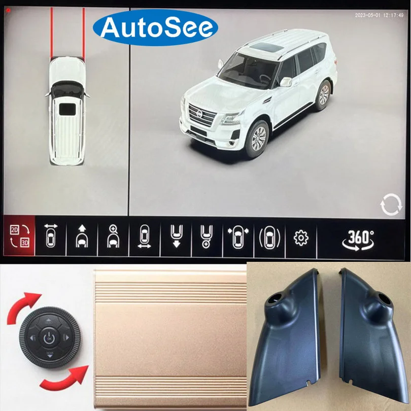2017-2022-for-Nissan-Patrol-360-degree-camera-Bird-eye-3D-panoramic ...