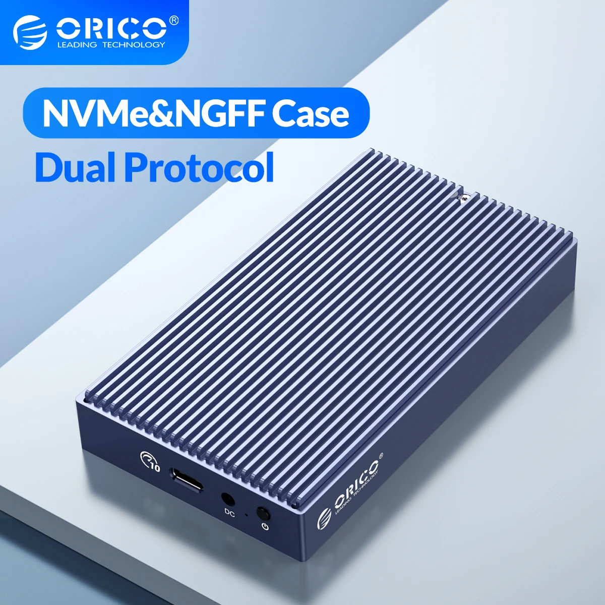 Orico Dual Bay M.2 Nvme Ngff Dual-disk Ssd Enclosure Type-c Usb3.1 Interface M.2 Dual-protocol ...