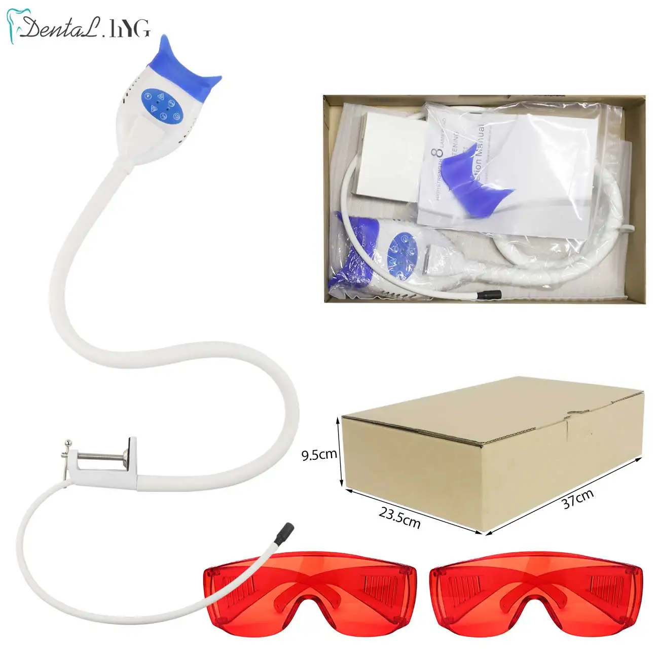 Blue-Color-Dental-Teeth-Whitening-Lamp-Bleaching-Accelerator-Cold-Light-Device-Machine-10Pcs ...