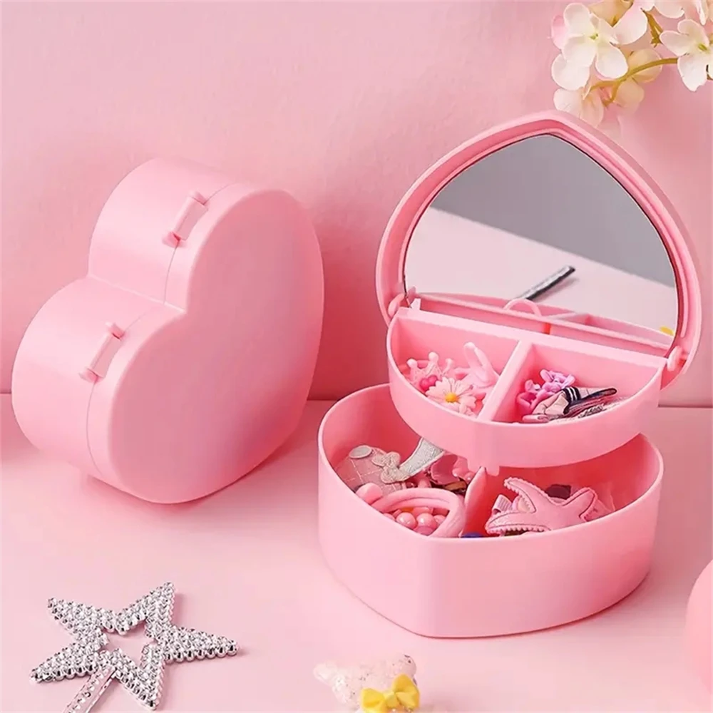 1pcs-Heart-shaped-Jewelry-Box-Pink-Girl-Heart-DIY-Gift-Storage-Box ...